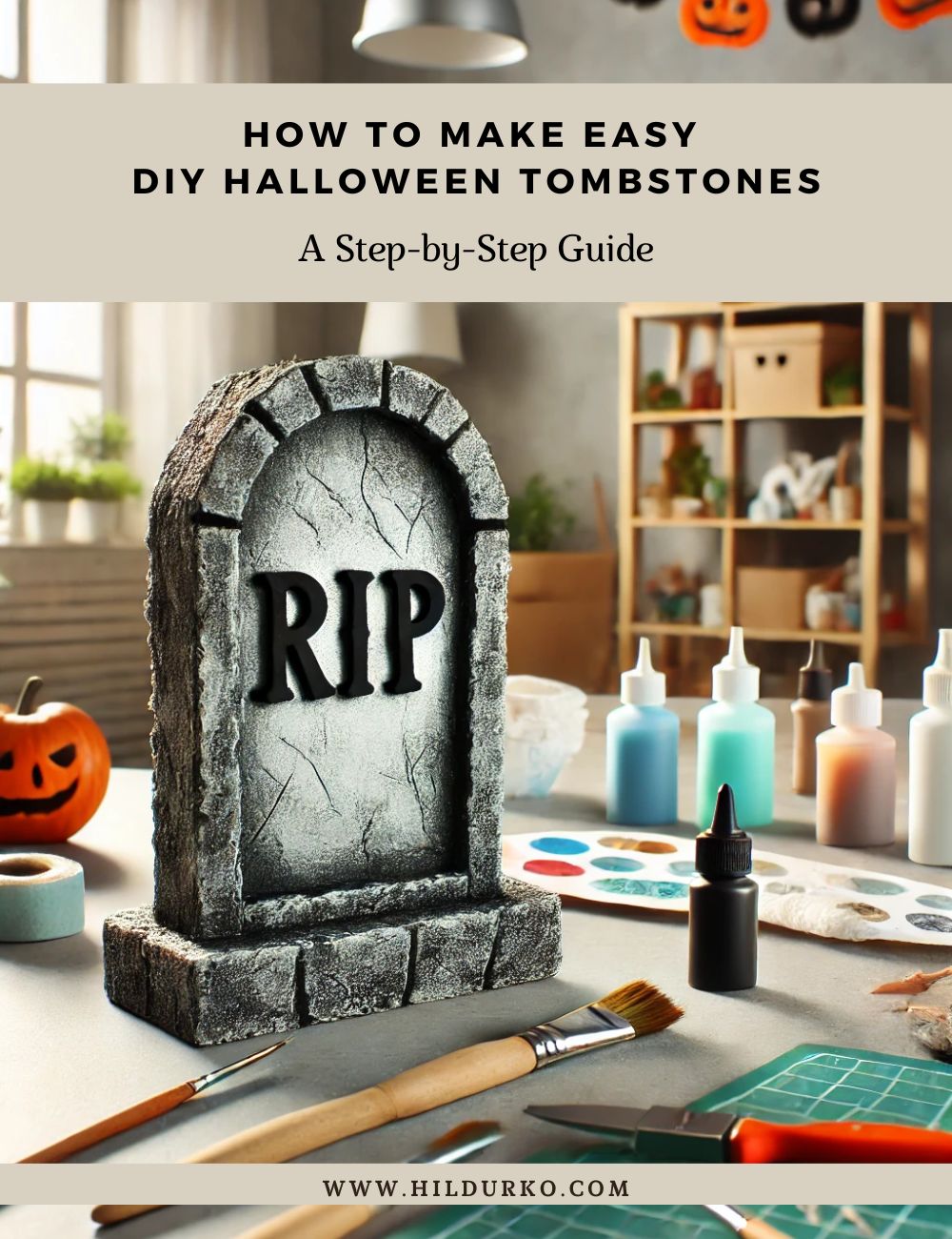 How to Make Easy DIY Halloween Tombstones - Sheep and Dragons Publishing